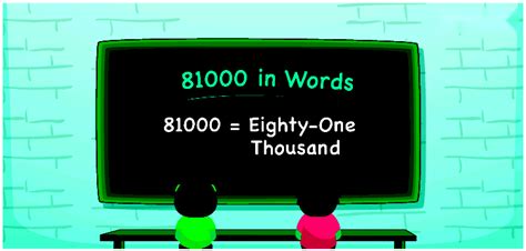 Writing 81000 In Words Eighty One Thousand