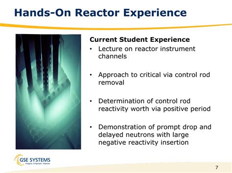 Proposal For A Nuclear Reactor Operations Course At Purdue University Ppt