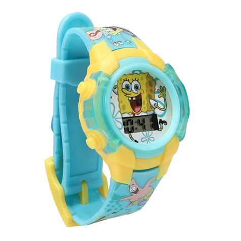 Spongebob Squarepants™ Flashing Lcd Watch Five Below Let Go And Have Fun