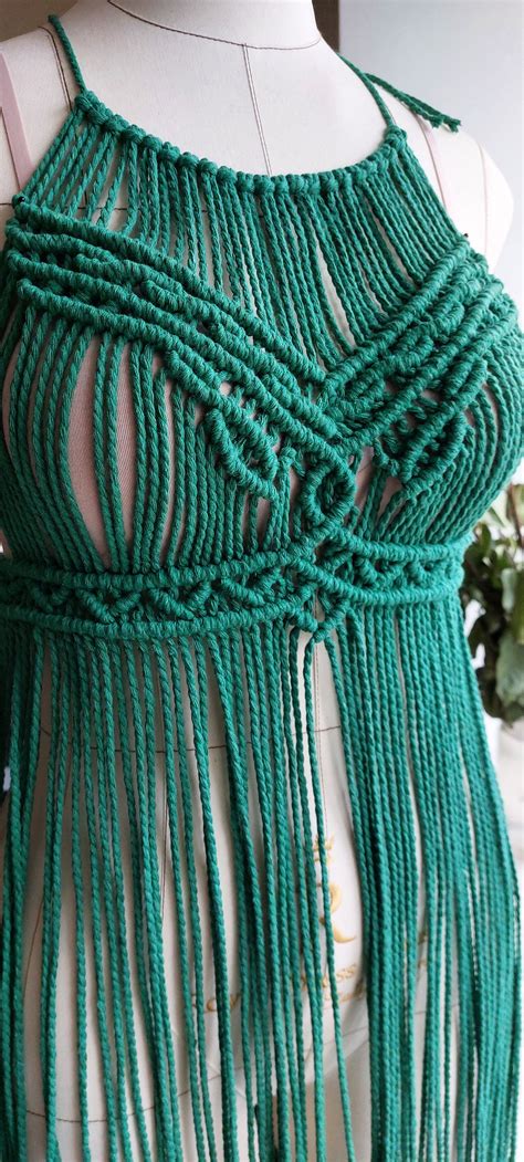 Top Macrame Macrame Summer Outfits Beach Bra Swimsuit Coverup