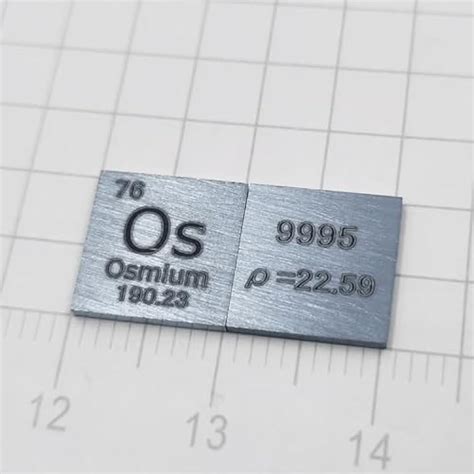 1 Piece Pure Osmium Metal Square Plate 9995 High India Ubuy