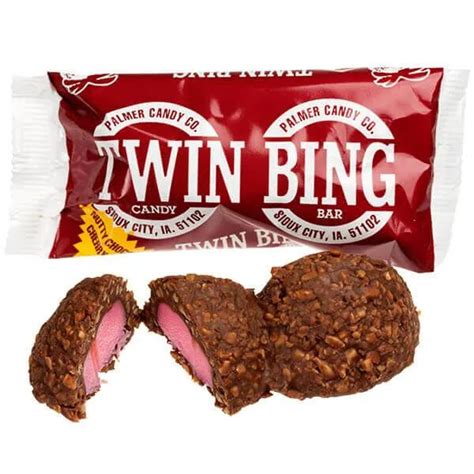 Twin Bing Candy Bars 36 Piece Box Candy Warehouse