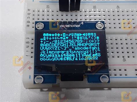 จอแสดงผล Oled 128x64 V20 แบบ I2c ขนาด 13นิ้ว สีน้ำเงิน ขาย Arduino