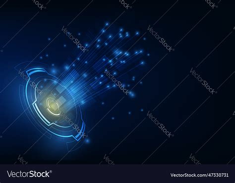 Connection Line On Networking Telecommunication Vector Image