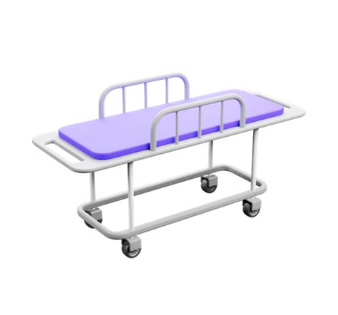 Ilustraciones 3d De Camilla De Evacuacion De Emergencia Gratis En Png
