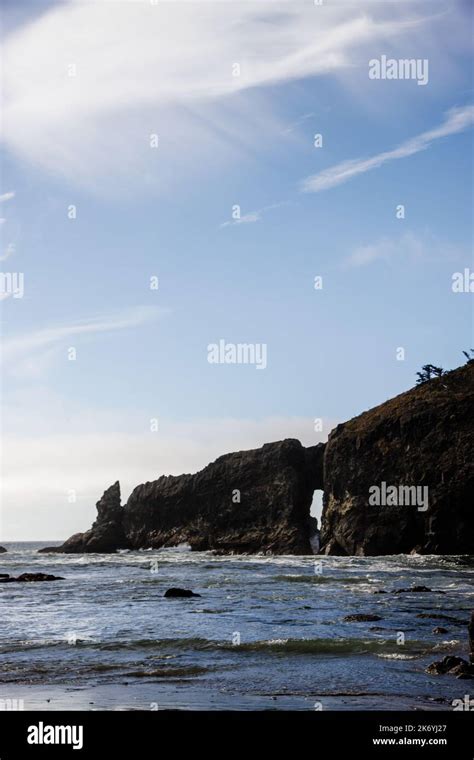 Famous La Push Beach From Twilight Saga In Washington Coastal View