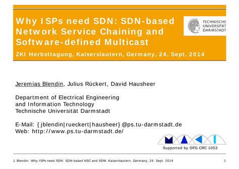 Pdf Why Isps Need Sdn Sdn Based Network Service · Network Service