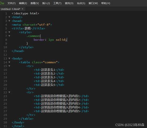 Html的表格单元html 表格单元格 Csdn博客