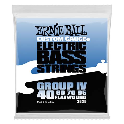 Flatwound Group Iv Electric Bass Strings 40 95 Gauge Salem Music Llc