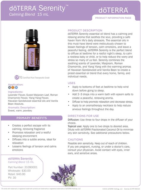 Doterra Serenity Artofit