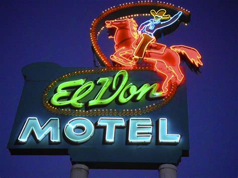 El Don Motel Central Ave Albuquerque Nm Vintage Neon Signs