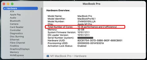 How Do I Identify The Number Of Cores On A MacBook Pro