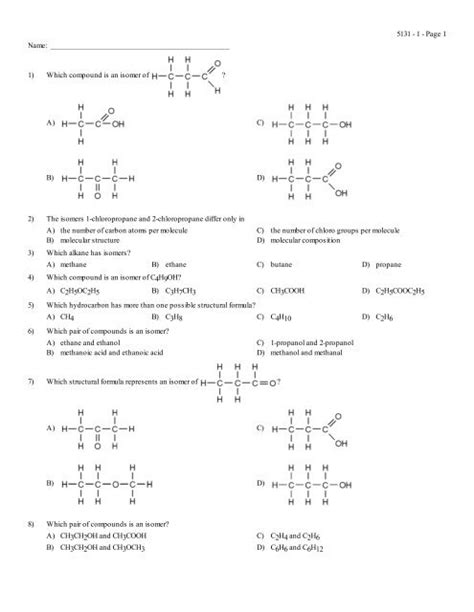Propanol Isomers