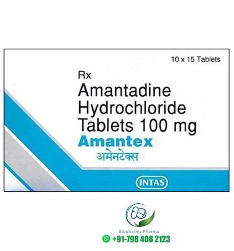 Amantadine 100mg Parkitidine Tablet 100 Mg For Clinical 10 Tablets