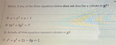 Solved Which Of The Following Parameterizations Does Not Use Chegg