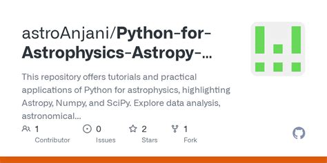 Github Astroanjanipython For Astrophysics Astropy Numpy Scipy And Astrodata Analysis This