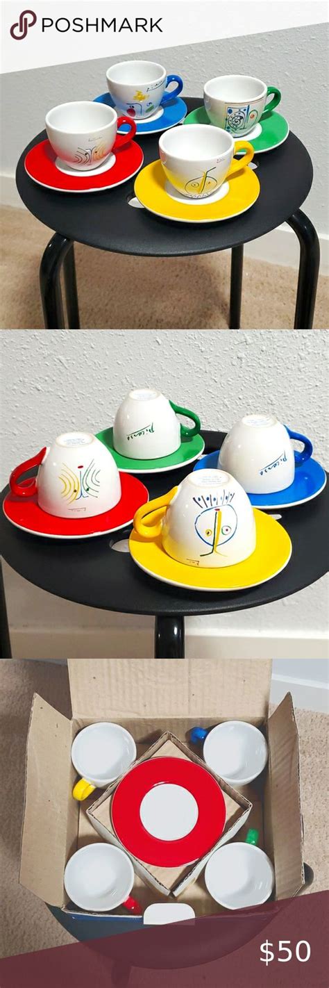 Pablo Picasso Espresso Cups And Saucers Pablo Picasso Espresso Cups
