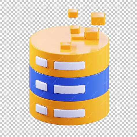 Premium Psd 3d Render Illustration Of Server Database Isolated
