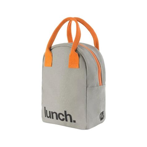 Fluf Zipper Lunch Bag Lunch Greyorange Goldrich 專業相機商店
