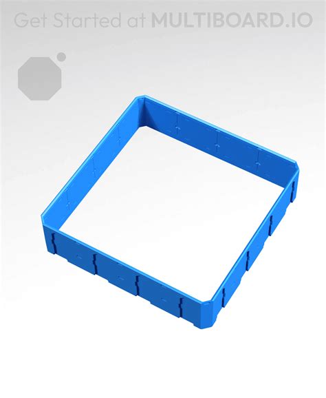 4x4x1 Topped Multipoint Rail Pop In Bin Extension 3d Model By