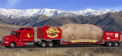 The Famous Idaho Potato Tour The Worlds Largest Potato On Wheels