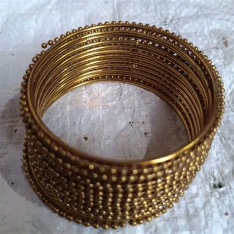 Brass Wedding Wear 26inch Rose Golden Plating Bangles Set At Rs 30set