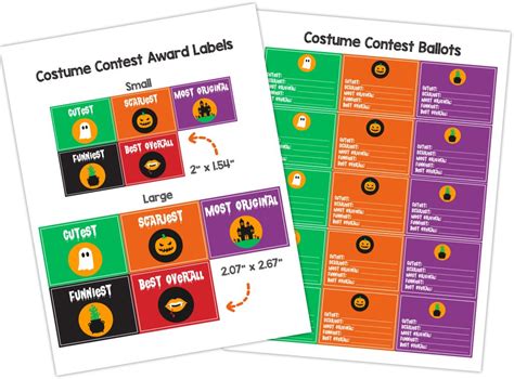 Do It Yourself Halloween Costume Contest Trophies With Printable