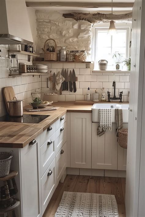 40 Tiny Cottage Kitchen Ideas Small Space Big Style Quiet Minimal