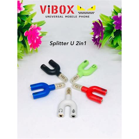 Jual Audio Splitter Jack 35mm Vibox Splitter Audio Aux Universal