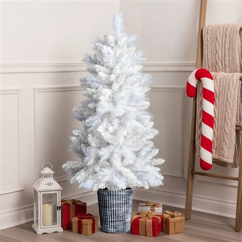 Ubesgoo 4ft Christmas Tree Fiber Optic Artificial Xmas Tree For Home