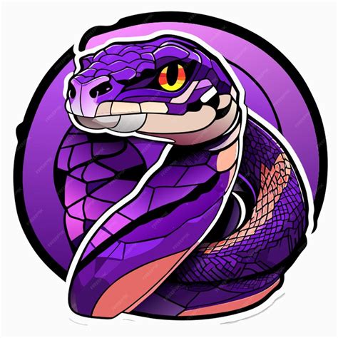 Premium Vector Amethystine Python Scrub Python Sticker Vector