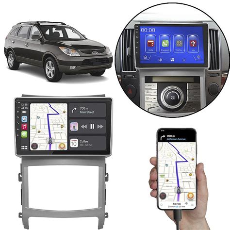 Kit Central Multimídia Mp5 Vera Cruz 2007 A 2012 9 Polegadas Carplay