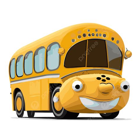 노란 버스 벡터 흰색 배경 만화를 타고 치아와 눈을 가진 스티커 클립 아트 스쿨 버스 상표 클립 아트 Png 일러스트 및 벡터 에 대한 무료 다운로드 Pngtree