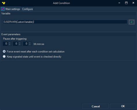 Event Trigger Variable Visualcron Documentation