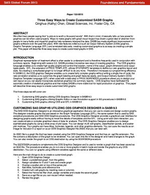 Fillable Online Three Easy Ways To Create Customized SAS Graphs Fax Email Print PdfFiller