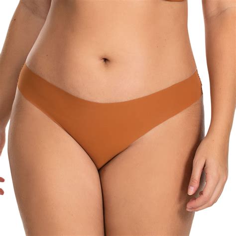 Calcinha Fio Dental Sem Costura Make Conhaque 406 021 Laranja