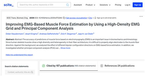 Improving Emg Based Muscle Force Estimation By Using A High Density Emg Grid And Principal