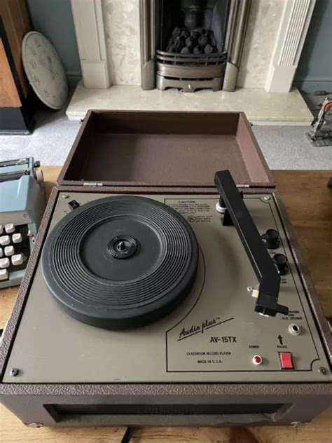 Vintage Audio Plus Tx Mono Classroom Record Player 16 33 45 78 Rpm 70s