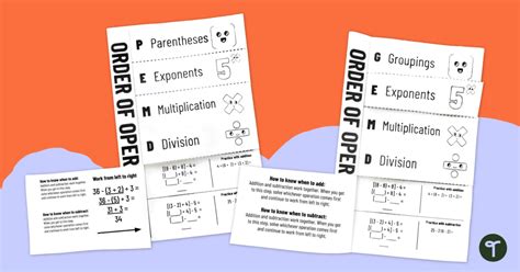 Order Of Operations Worksheets Order Of Operations Worksheets