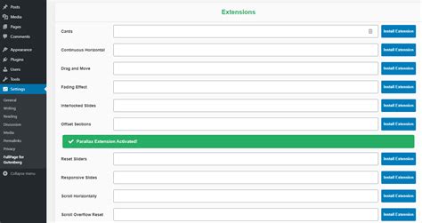 Fullpagejs Docs For Gutenberg Wordpress Plugin