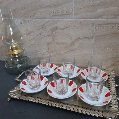 خرید و قیمت استکان و نعلبکی انگشتی طرح دهه شصتی بسیار زیبا و خاطره