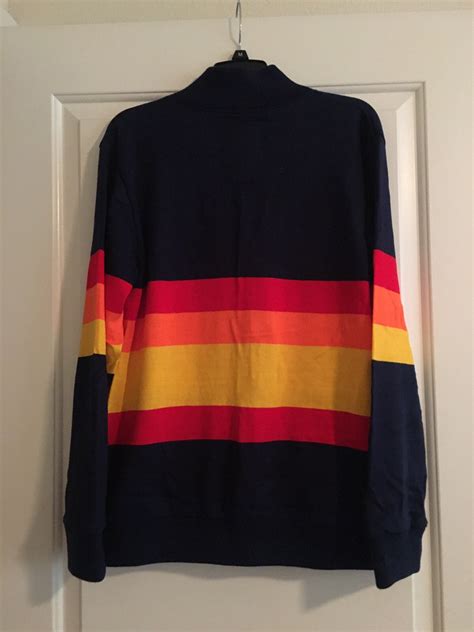 Houston Astros 1986 Mitchell And Ness Rainbow Throwback Sweater Xs Kate