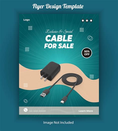 Premium Vector Special Cable Product Flyer Design Template