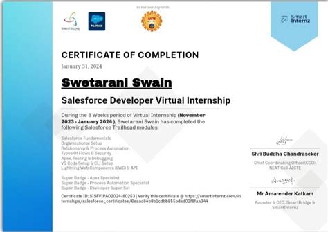 Salesforce Salesforcedeveloper Certificationachievement Trailblazer