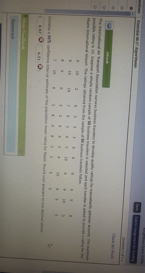 solved assignment score 0 00 estions exercise 08 17