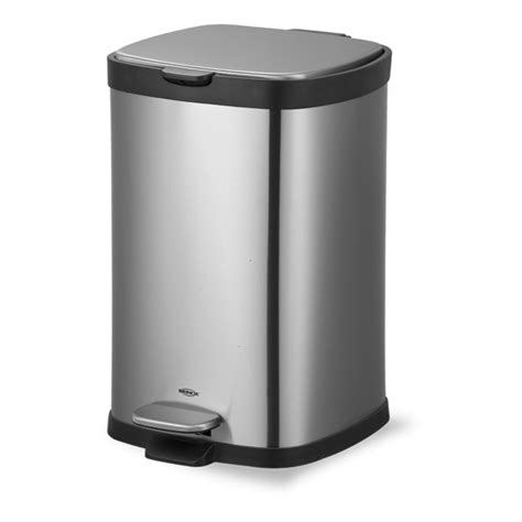 Lixeira Frame Em Inox Com Pedal E Balde Removível 12l Brinox Prata
