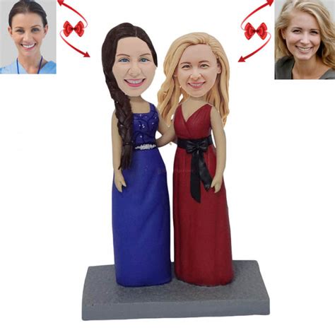 Female Same Sex Custom Bobblehead Female Same Sex Custom Bobblehead