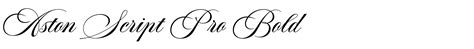 Aston Script Pro Font Webfont And Desktop Myfonts