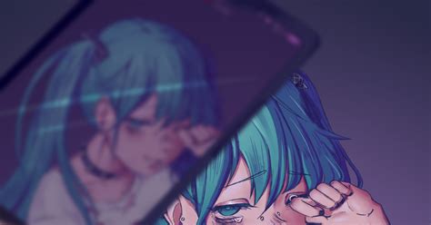 Vocaloid Hatsune Miku Hatsunemiku Sad Girl Sex Fanart Pixiv