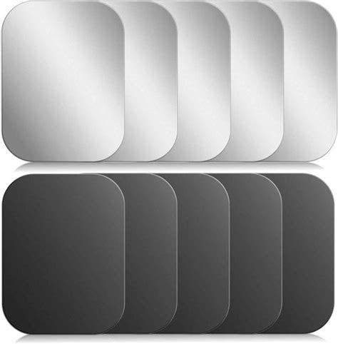 Ronte Set Van 10 Metalen Plaatjes Zelfklevend 40 Mm Voor Magneten